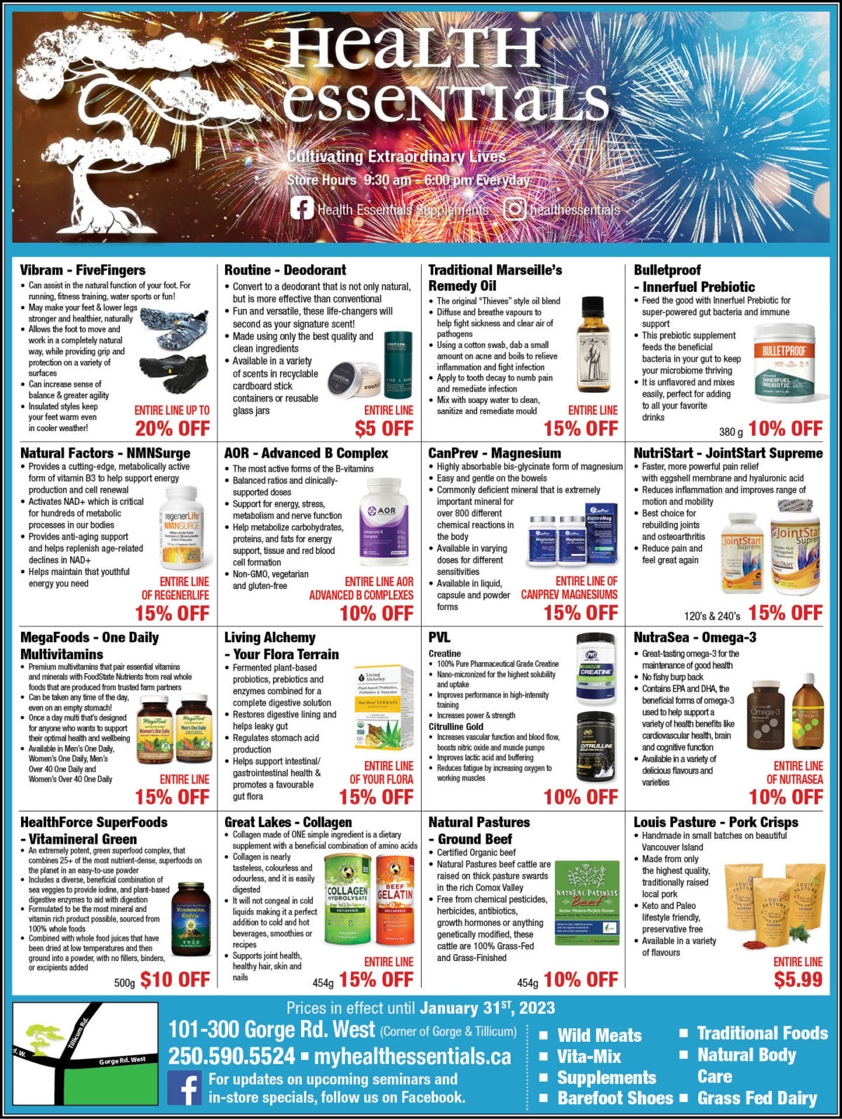 Monthly Flyer | Health Essentials, Health & Wellness Shop in Victoria, BC