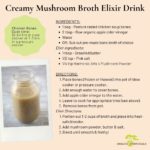 Creamy Mushroom Broth Elixir Drink Recipe | Health Essentials in ...